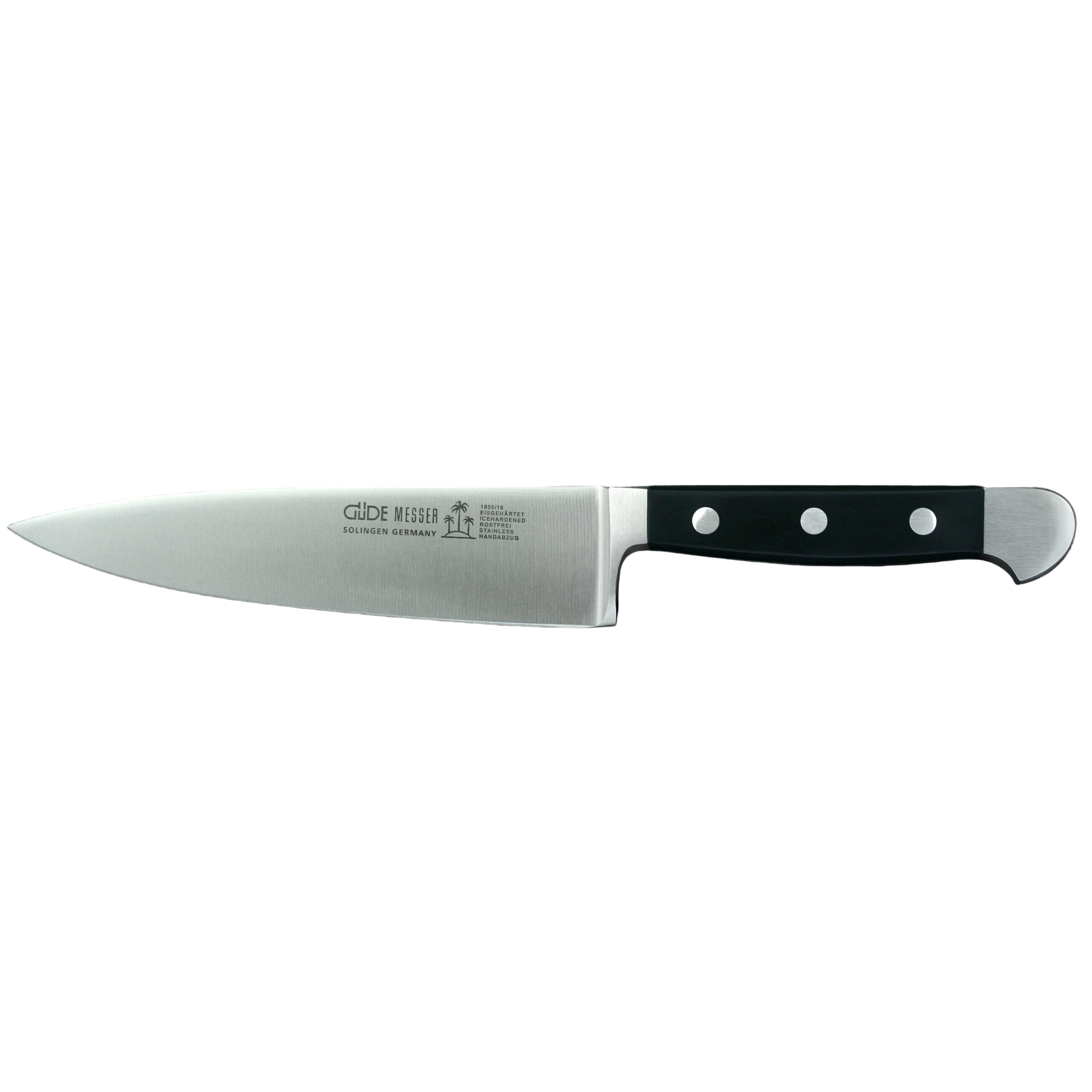 Gude Alpha Chef's Knife With Black Hostaform Handle, 6-in | Kitchen ...