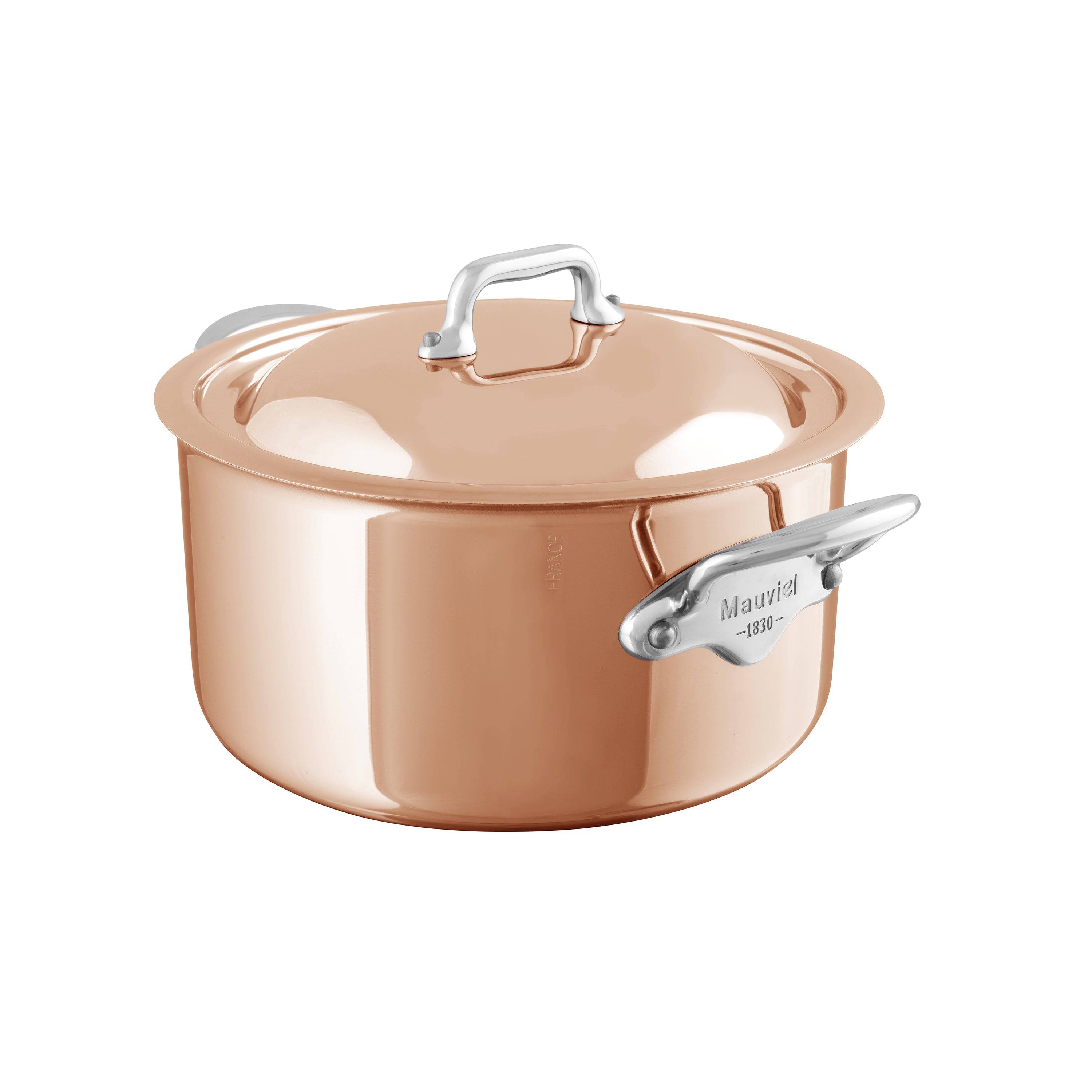 Mauviel M'6s Induction Compatible Copper Cocotte with Lid, 6 qt ...