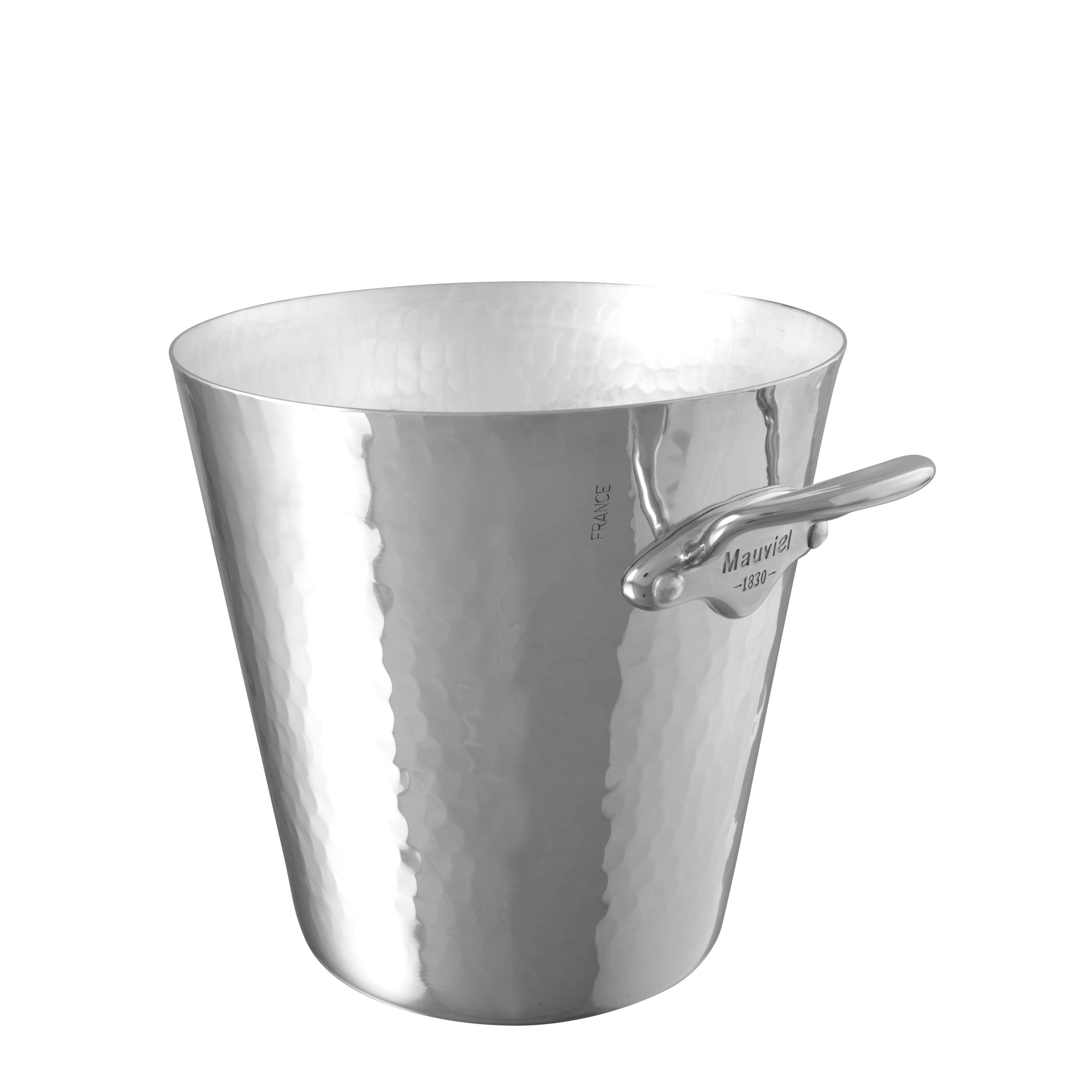 Mauviel M'30 Champagne Bucket, Hammered Aluminum | Kitchen Universe