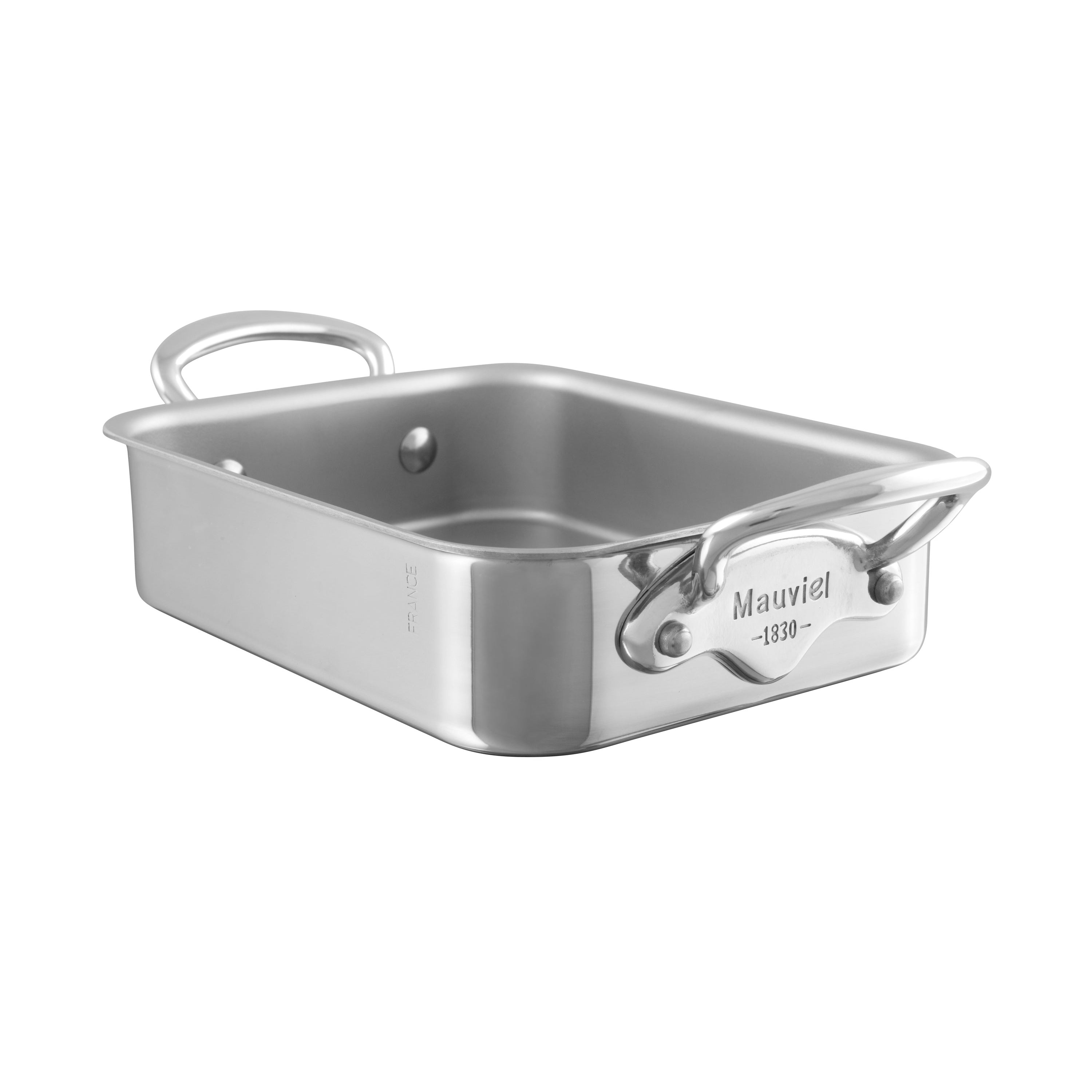 Mauviel M'Mini Stainless Steel Rectangular Roasting Pan, 7 x 5.5-in ...