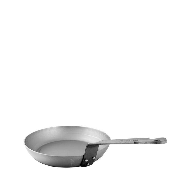 Mauviel M'steel Carbon Steel Heavy Round Frying Pan Steel Handle, 12.5 ...